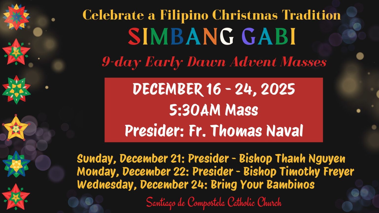 SIMBANG GABI – Santiago de Compostela Church